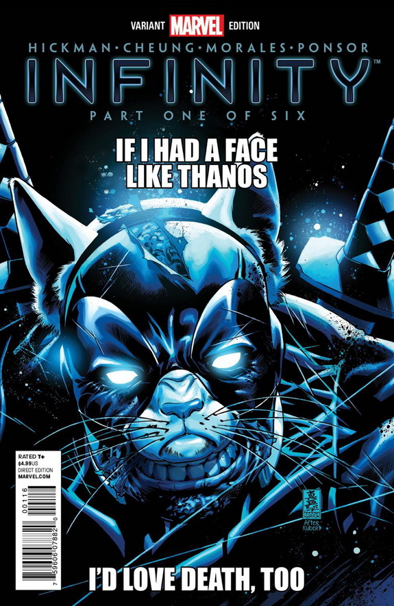 Infinity #1 Variant Cover sees Deadpool mocking Thanos – BIG COMIC PAGE