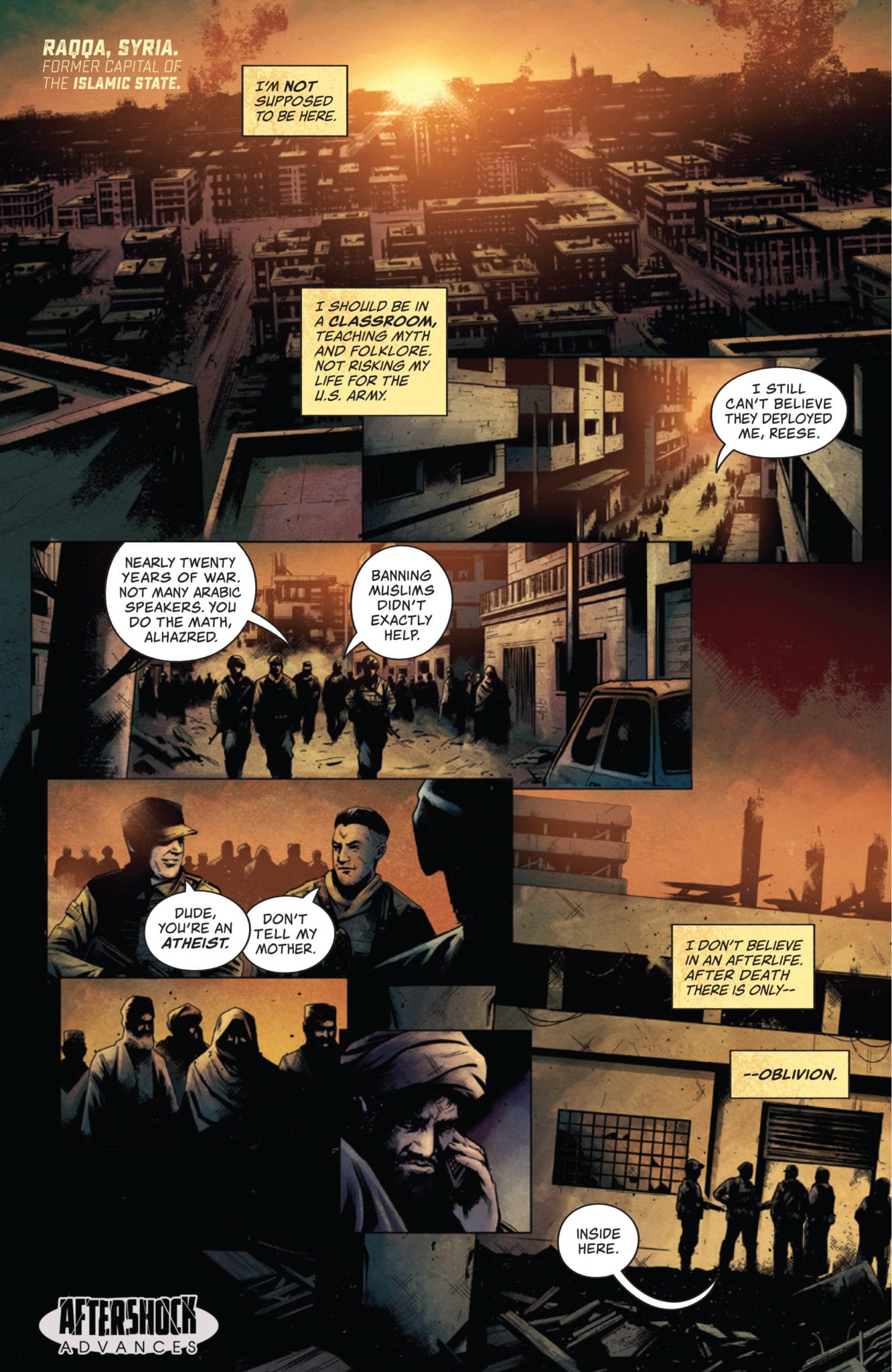 Advance Review – Godkillers #1 (AfterShock Comics) – BIG COMIC PAGE