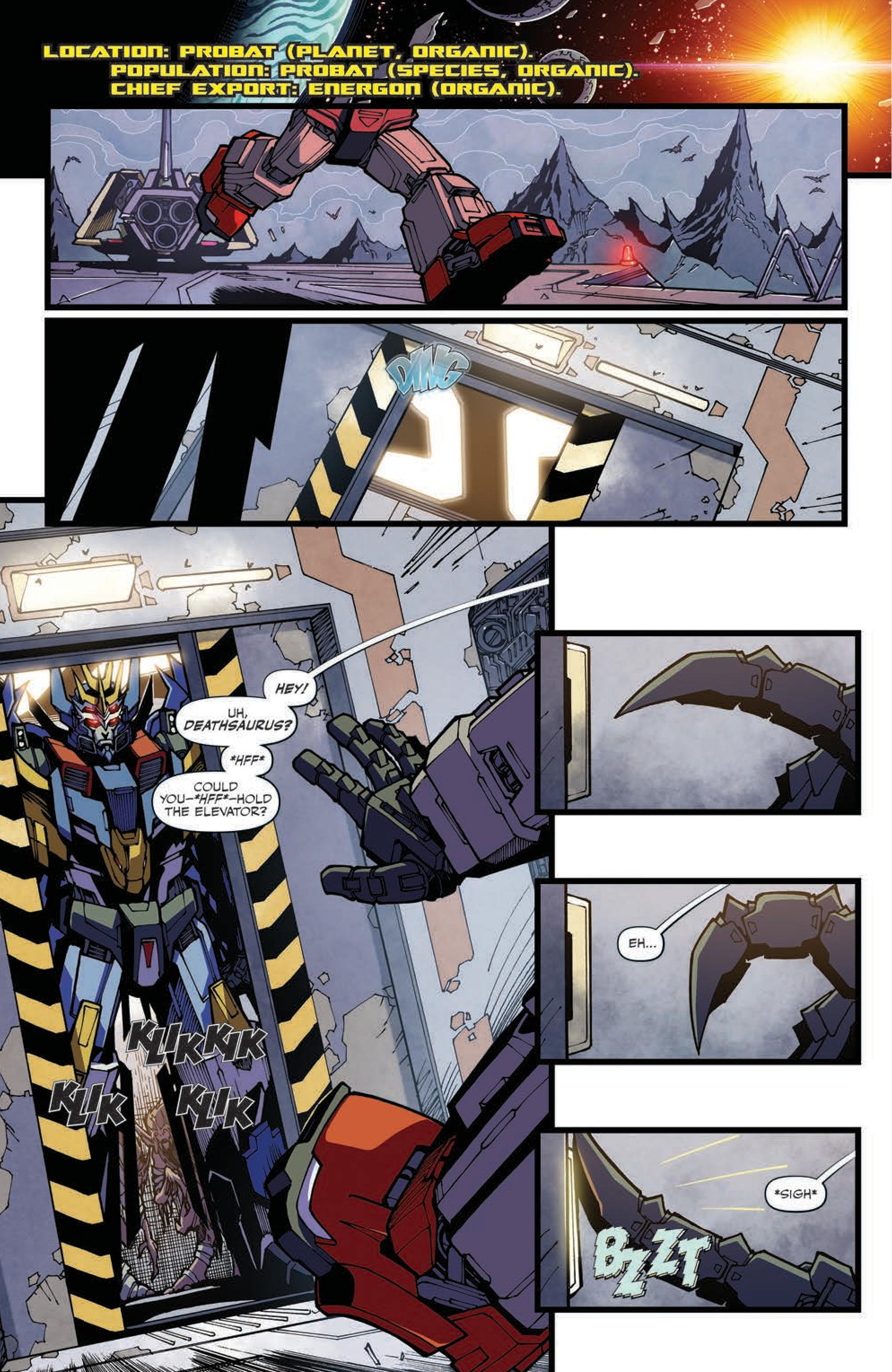 Review – Transformers: Galaxies #5 (IDW Publishing) – BIG COMIC PAGE
