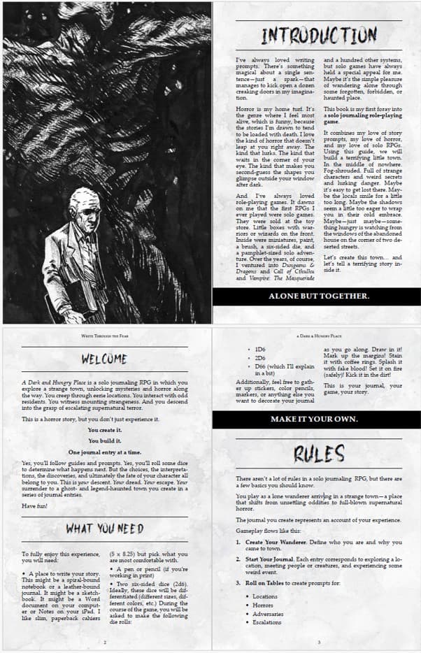 Write Through the Fear: A Dark and Hungry Place – a solo journaling RPG ...